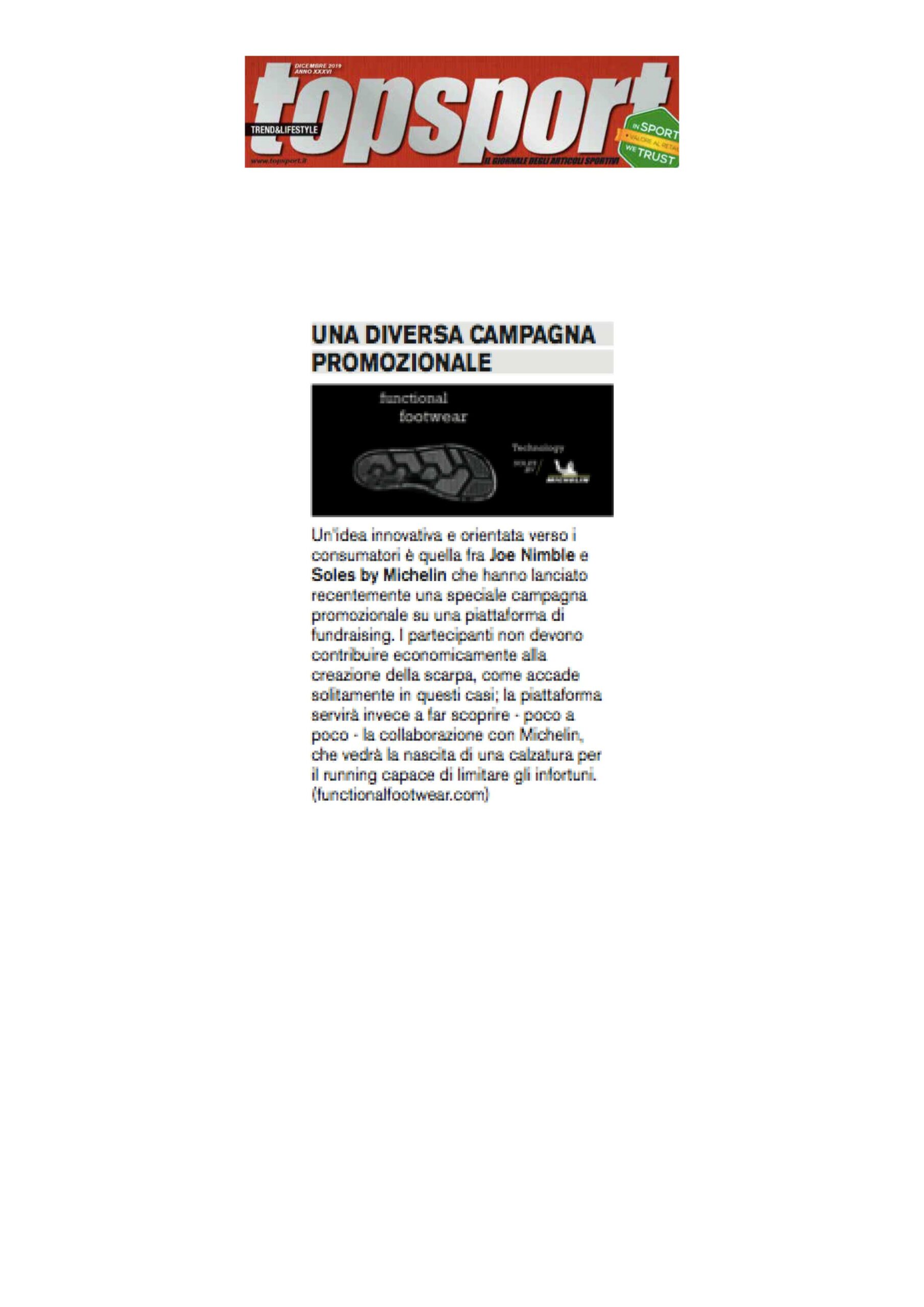 Joe Nimble | TopSport | JV International